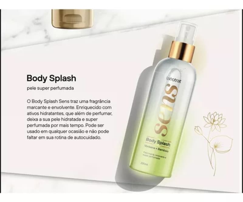 BODY SPLASH VERBENA E BAMBOO SENS 230ML - LABOTRAT