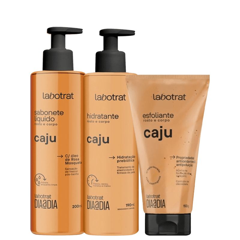 KIT DE BANHO DIA A DIA LABOTRAT VERSÃO:CAJU