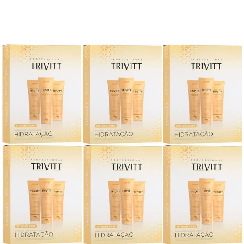 Itallian Trivitt Combo 06 Kits Home Care Manutenção C/ Hidratação