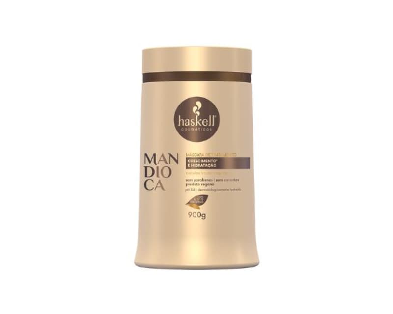 Kit Haskell Mandioca Shampoo 500ml, Máscara 900g (2 produtos)