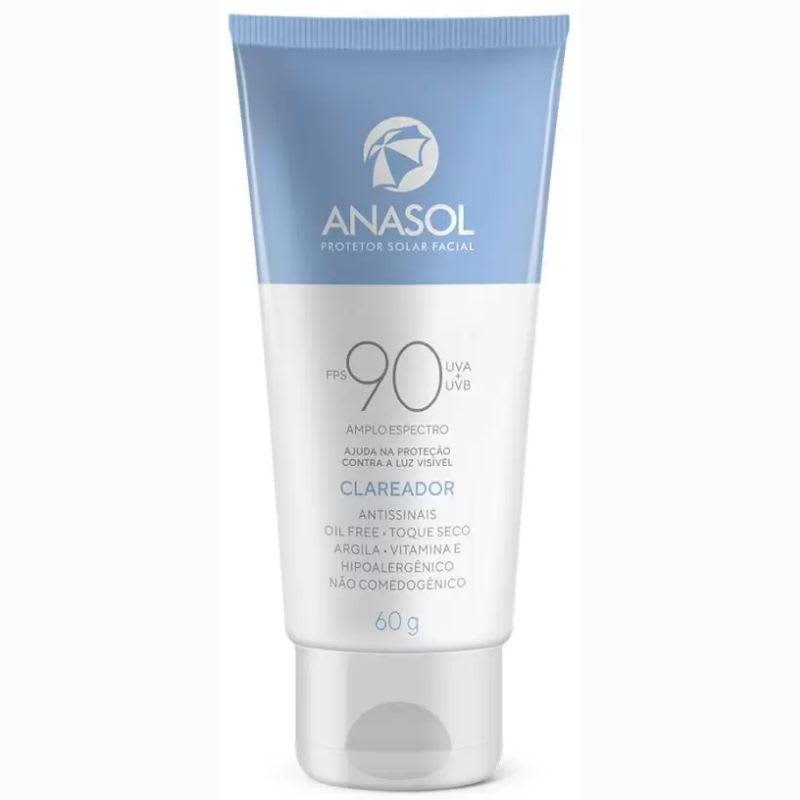 Protetor Solar Facial Clareador FPS 90 60g - Anasol
