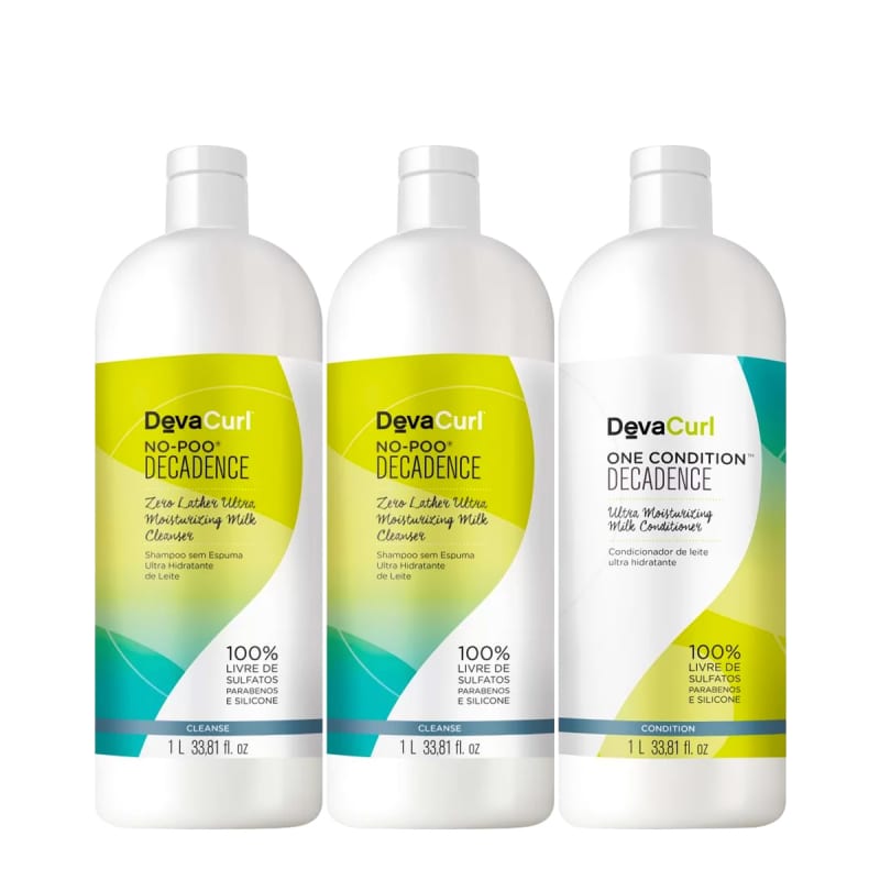 Kit Deva Curl Decadence Shampoo Extra e Condicionador (3 produtos)