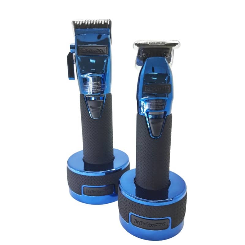 Combo Babyliss Pro Limited FX Boost+ Máquina de Corte + Acabamento Azul