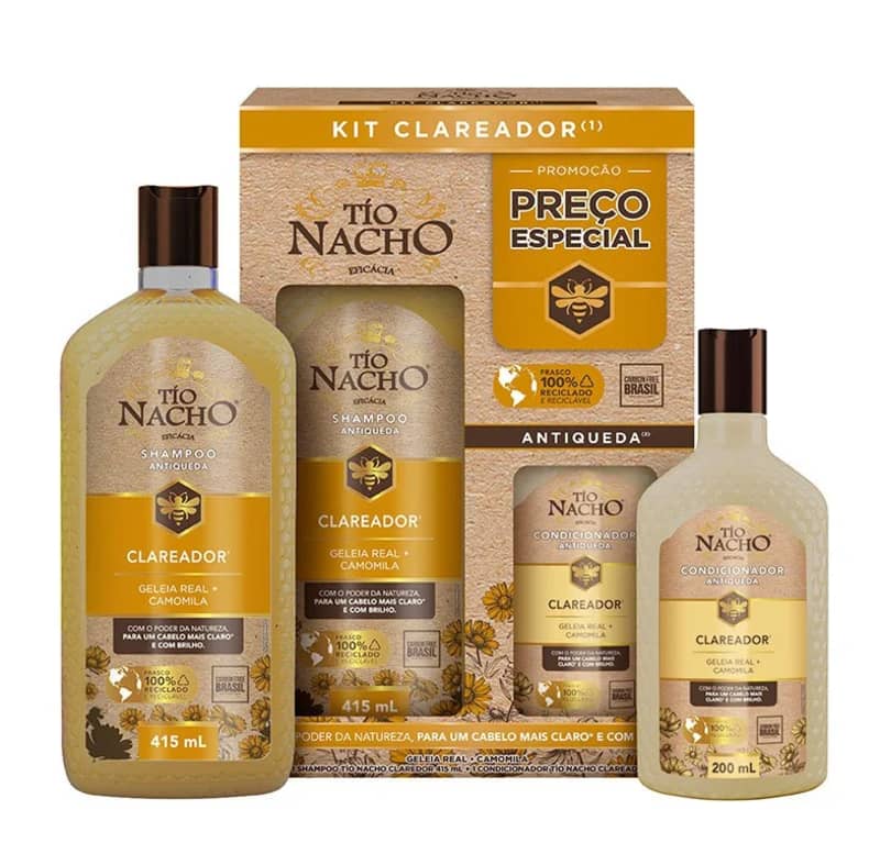Tio Nacho Clareador Shampoo 415ml+Condicionador 200ml