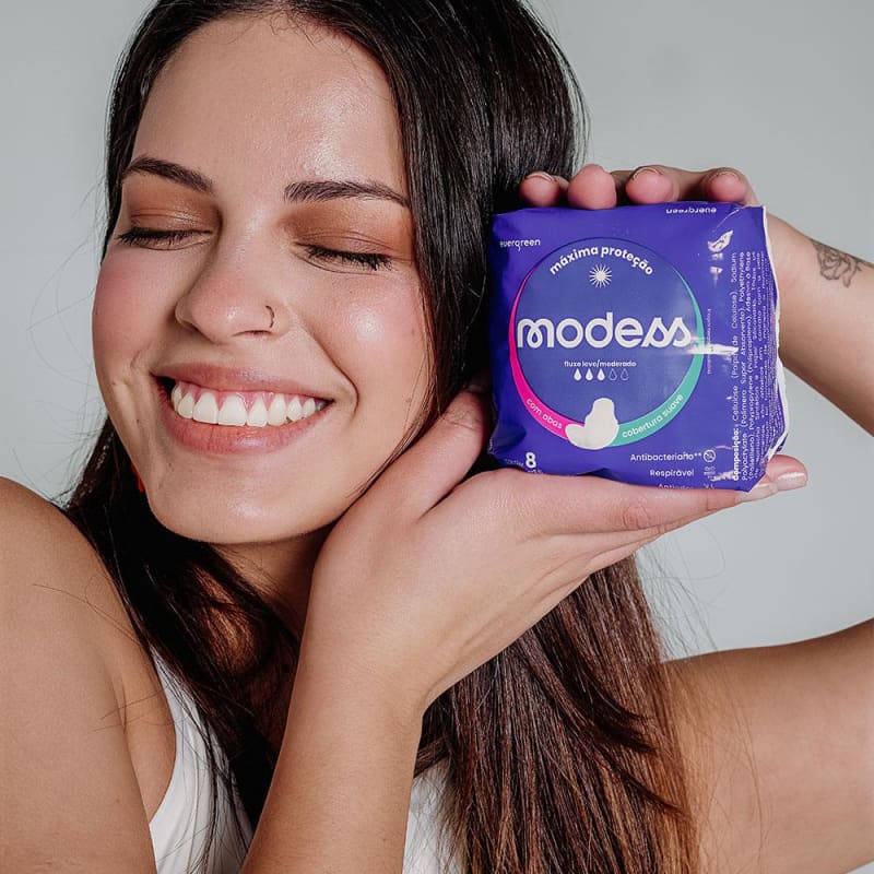 Absorvente Modess Malha Suave com Abas 32un