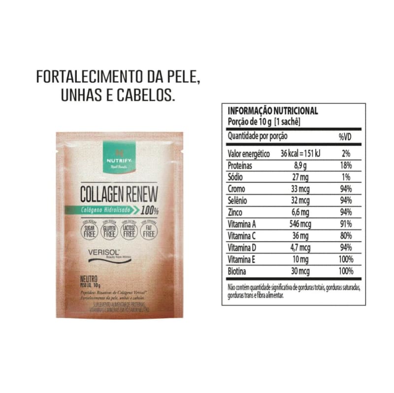 Collagen Renew 20 Sachês - Neutro