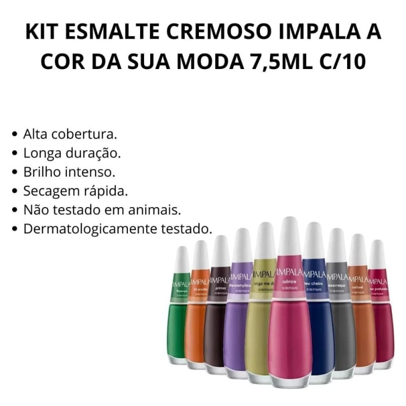 Kit Impala A Cor da Sua Moda | Beleza na Web