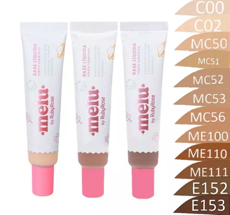 Base Líquida - Melu By Ruby Rose - MC51
