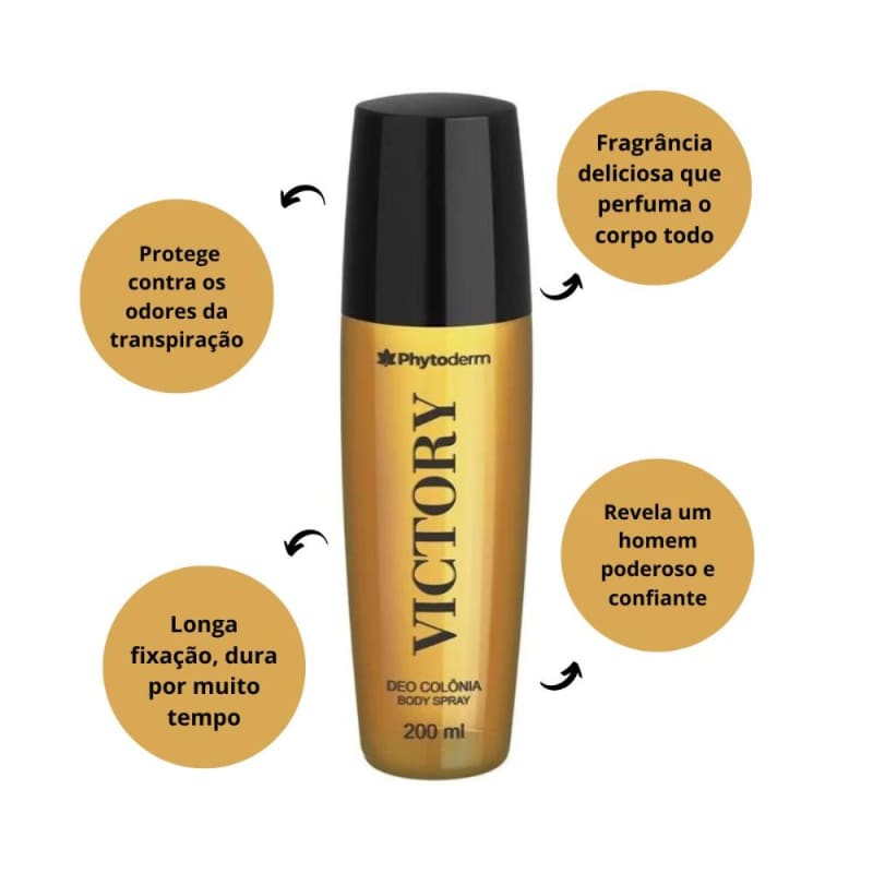 Body Spray Phytoderm Victory Masculino | Beleza na Web