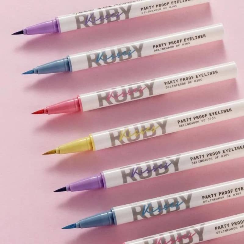 Kit Delineador Para Olhos Ruby Kisses Party Proof Eyeliner 0,5g C/4