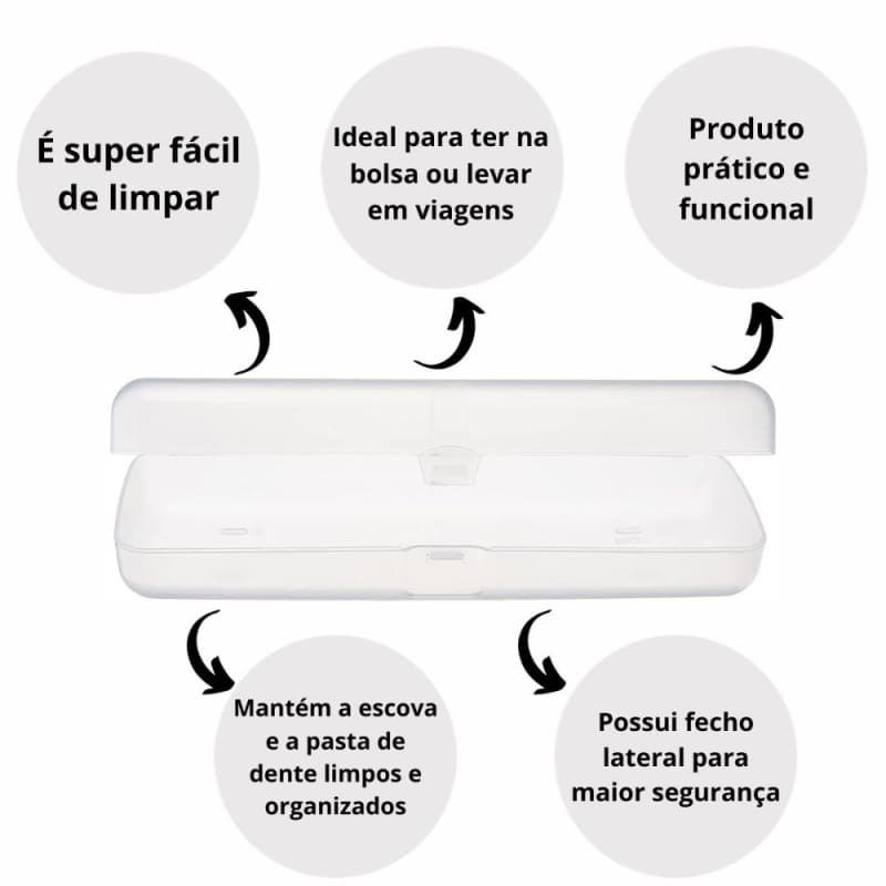 Porta Escova e Pasta de Dente Ricca Beauty Trip Cores Sortidas Cód.3340