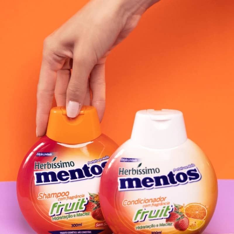 Kit Shampoo + Condicionador Herbissimo Mentos Fruit 300ml