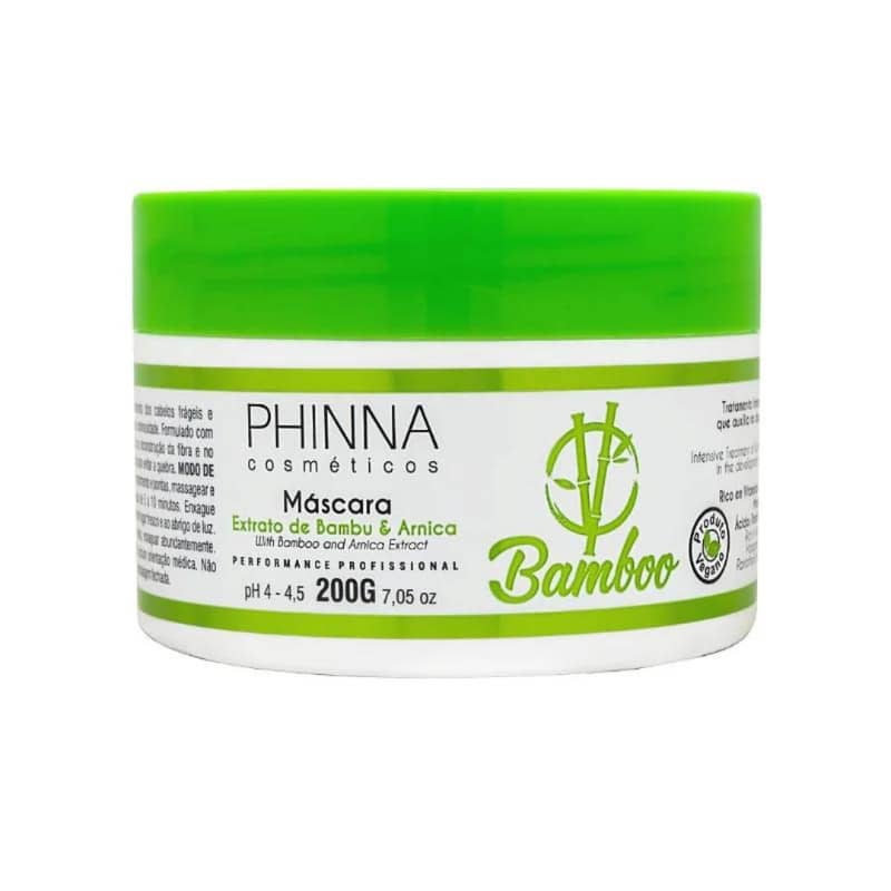 Máscara Bamboo 200g - Phinna Cosméticos