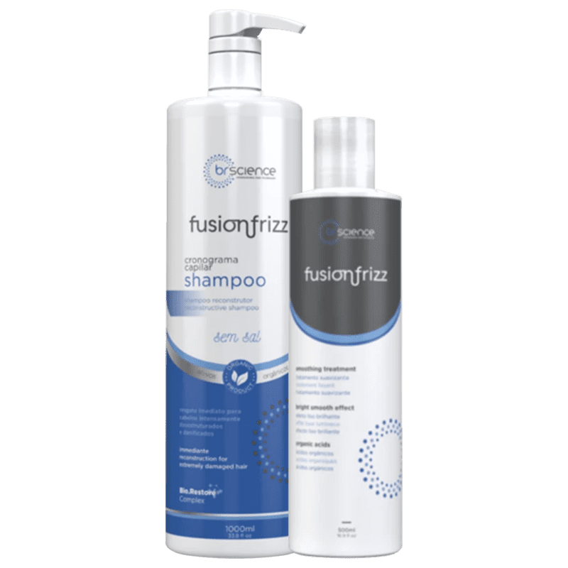Fusion Frizz Shampoo 1 L + Progressiva Orgânica 500 ml