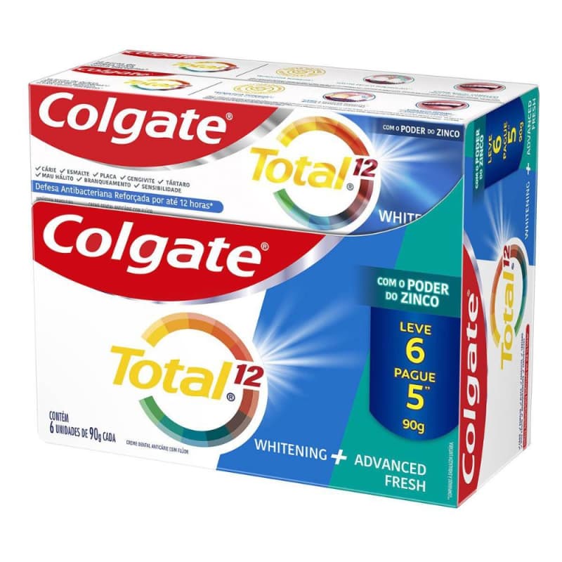Kit Colgate Total 12 Whitenin & Advanced Fresh | Beleza na Web