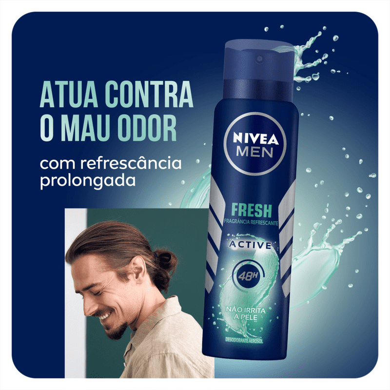 Desodorante NIVEA MEN Fresh Active | Beleza na Web