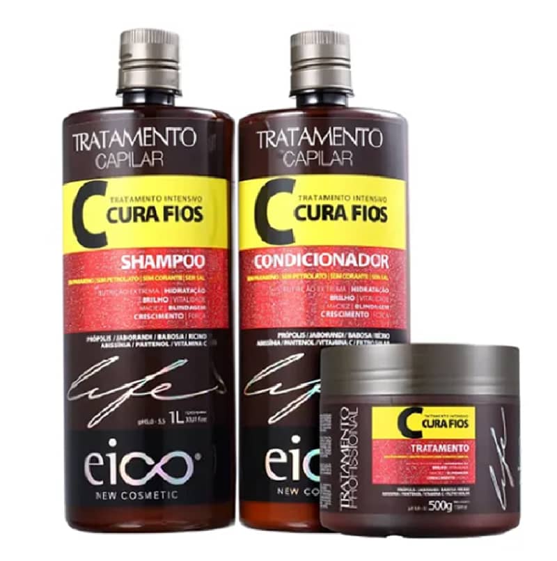 Kit Eico Cura Fios Trio | Beleza na Web