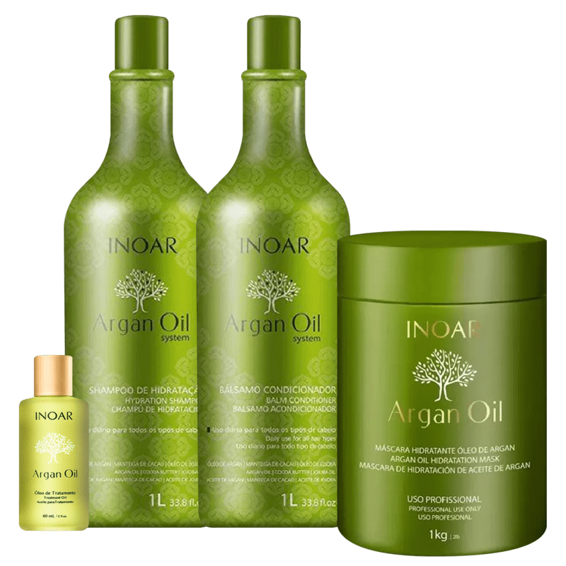 Kit Inoar Argan Oil System Full Salon | Beleza na Web