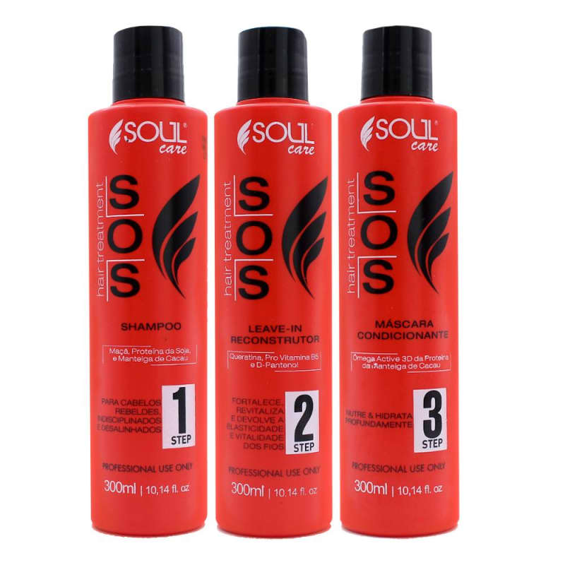 Kit Soul Care SOS Hair Treatment 3 Steps | Beleza na Web