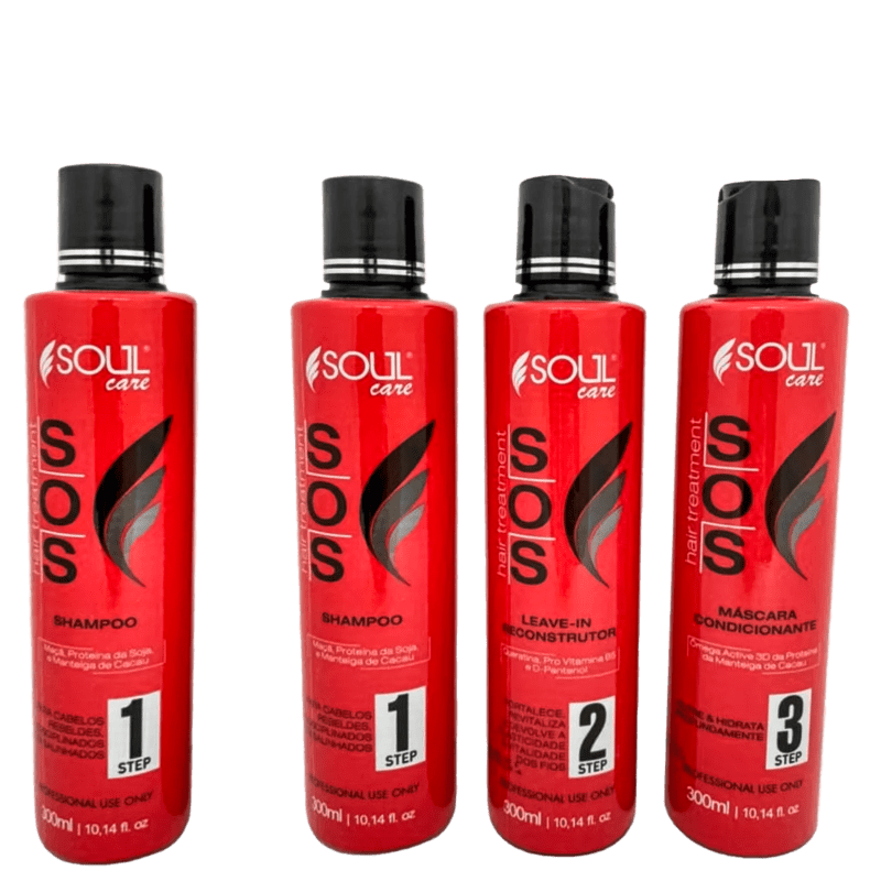 Kit Soul Care SOS Hair Treatment 3 Steps Plus | Beleza na Web