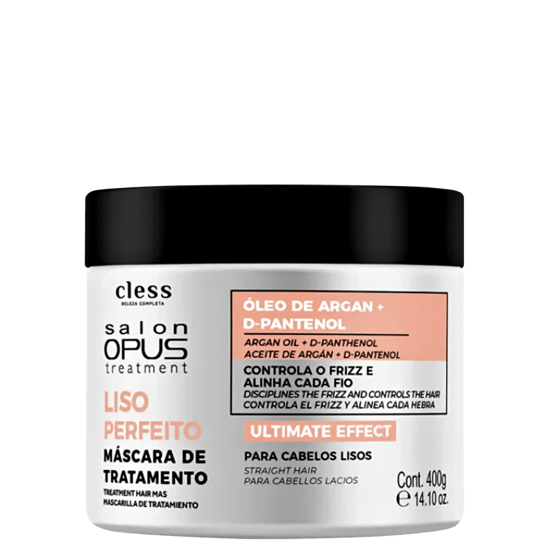 Máscara Salon Opus Liso Perfeito 400g - Cless