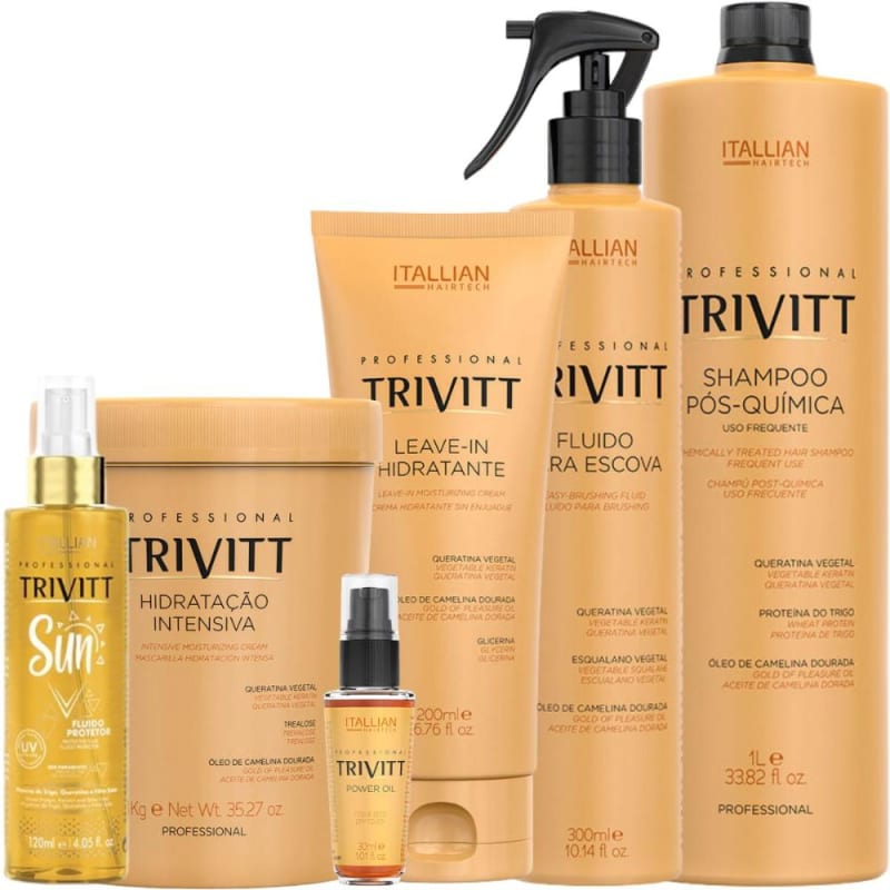 Kit Trivitt para Hidratação e Proteção Solar com 6 Produtos