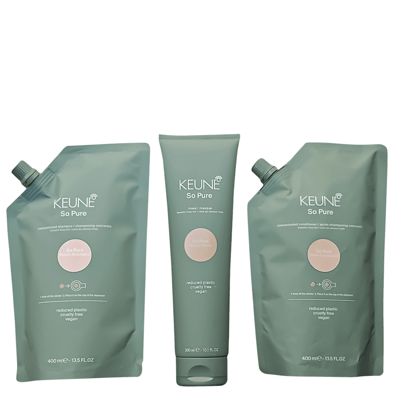 Keune Shampoo + Condi + Mask So Pure Polish