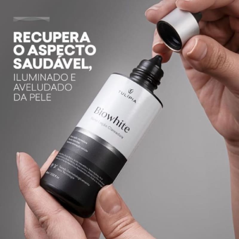 Nano Loção Clareadora Biowhite, Tulipia, Rejuvenescedora, Inibe ...