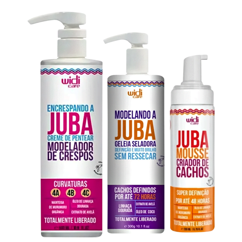 Widi Care Kit Encrespando, Mousse e Modelando a Juba 3 Itens