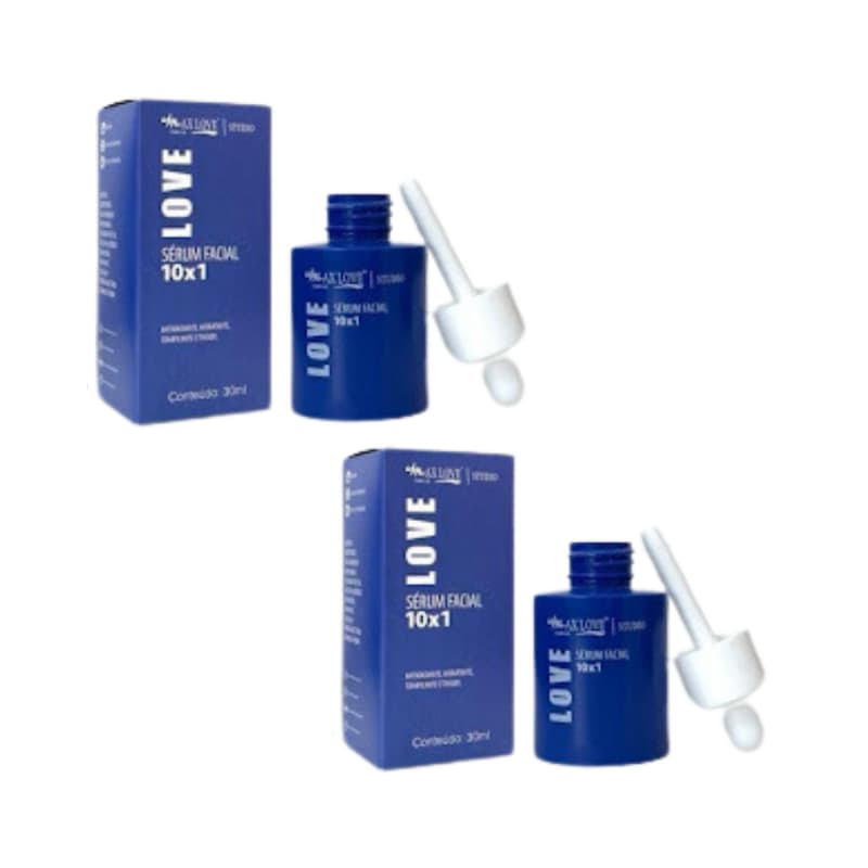 Kit Sérum Facial 10 em 1 - Max Love 30 ml cada