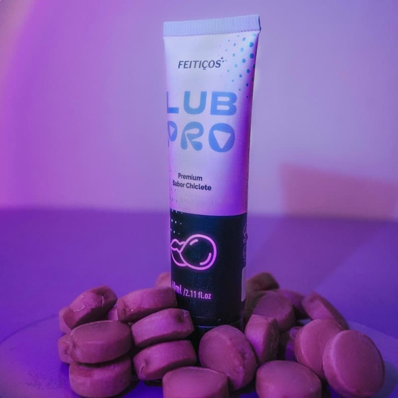 Gel Lubrificante Intimo Sabor Chiclete Premium LubPro Feitiços ...