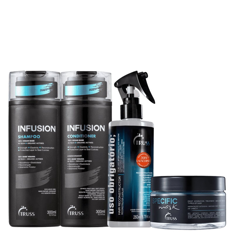 Kit Truss Duo Infusion + Specific Mask 180g + Uso Obrigatório 260ml