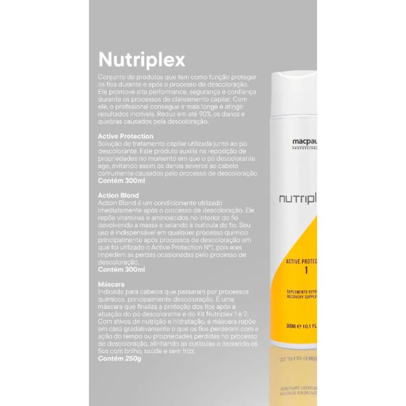Kit Nutriplex Macpaul Active Protection 1 + Action Blond 2