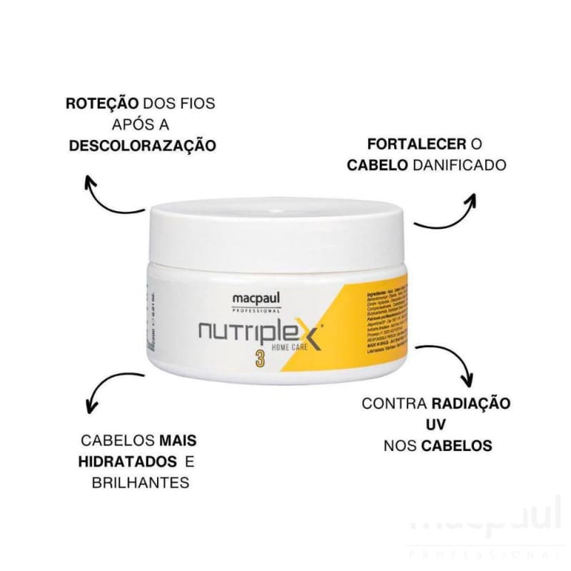Kit Nutriplex Macpaul Completo Active Protection 3 Etapas