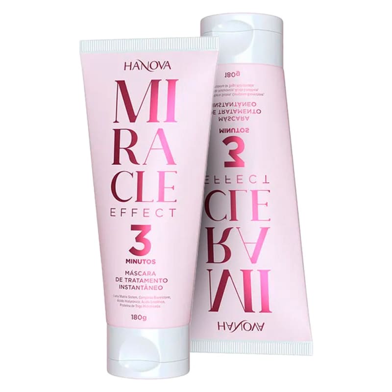 Hanova - Miracle - 02 Tratamento Instantâneo 3 Minutos 180g