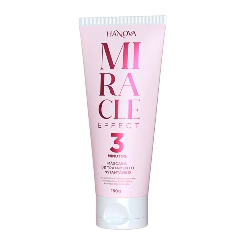 Hanova - Miracle - 02 Tratamento Instantâneo 3 Minutos 180g