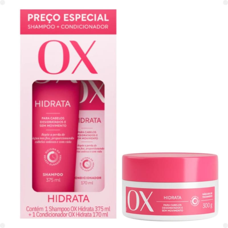 Kit OX Cosméticos OX Hidrata | Beleza na Web