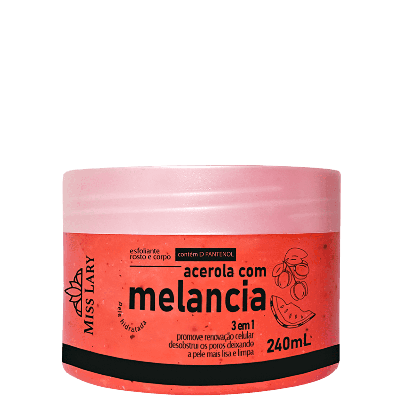 Miss Lary Esfoliante Corpo e Rosto Acerola com Melancia 240ml