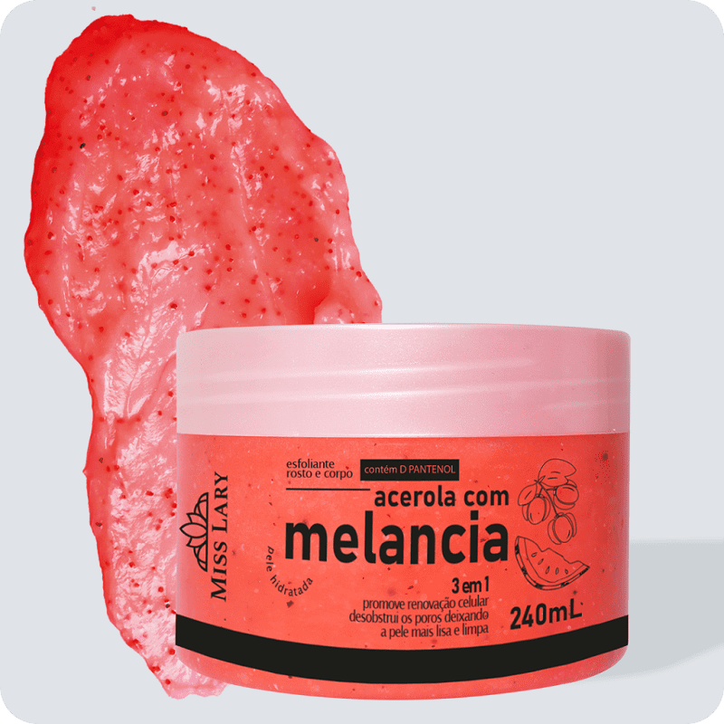 Miss Lary Esfoliante Corpo e Rosto Acerola com Melancia 240ml
