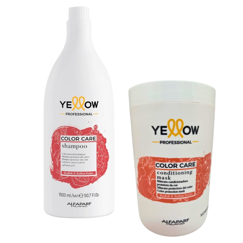 Shampoo 1.5 Litros e Máscara 1kg Yellow Color Care