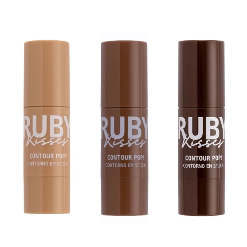 Kit Blush + Contorno em Stick Ruby Kisses Com 7