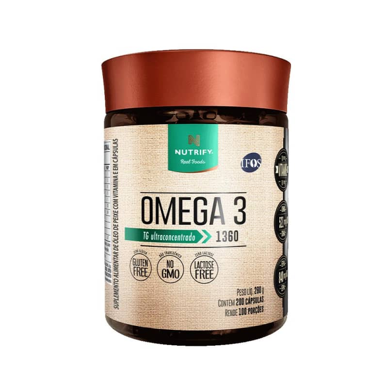 Nutrify Ômega 3 TG Ultraconcentrado 1360mg Suplemento Alimentar 200 Cápsulas | Beleza na Web