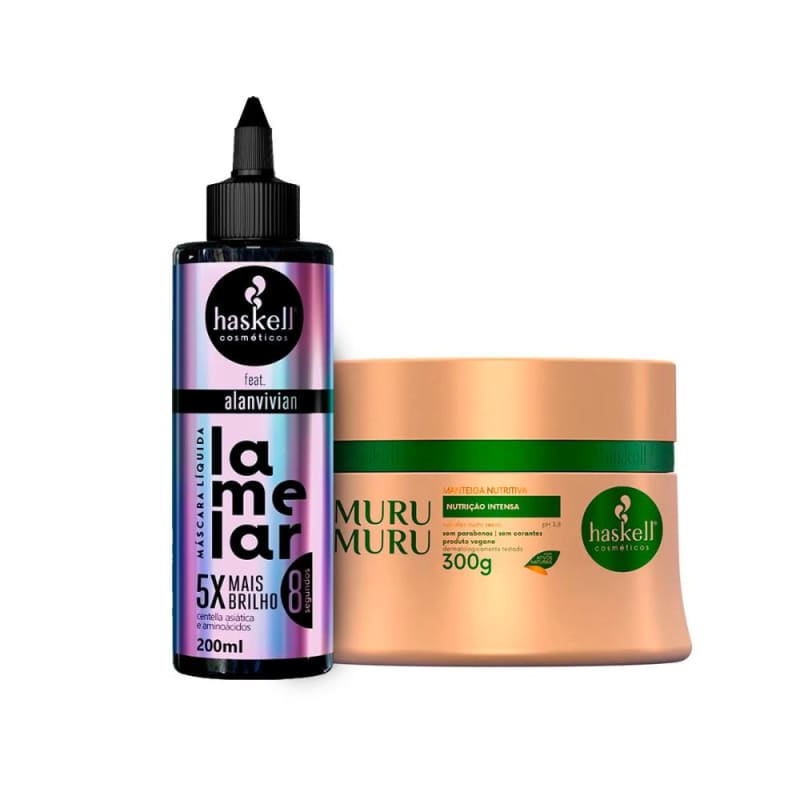 Máscara Líquida Haskell Lamelar + Máscara Murumuru 300g
