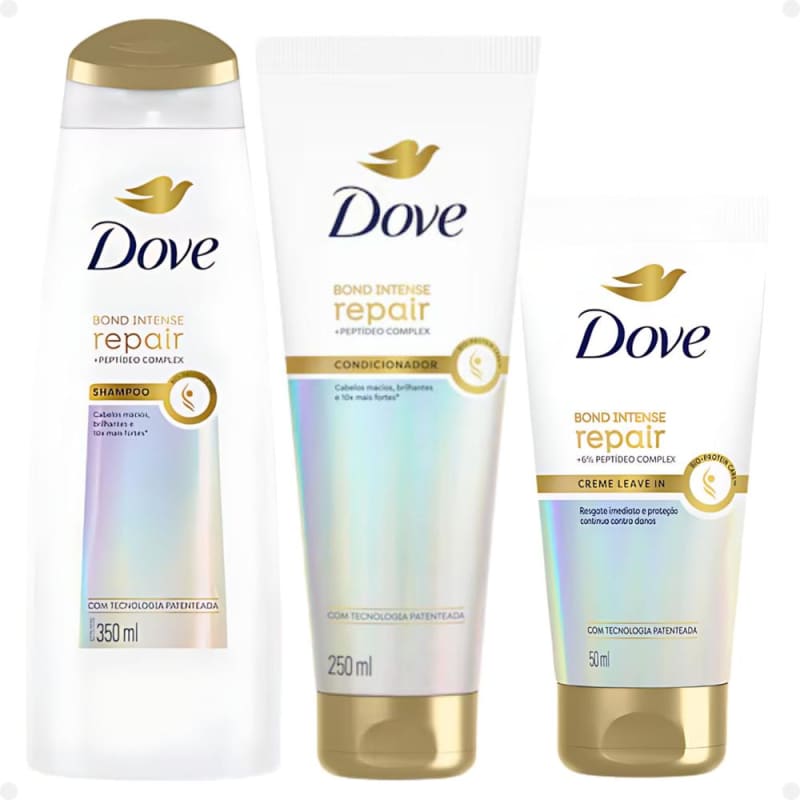 Kit Dove Bond Intense Repair Com 3 Grande