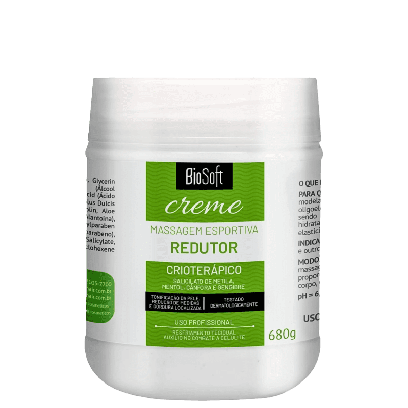 Creme de Massagem Corporal Bio Soft Crioterápico | Beleza na Web