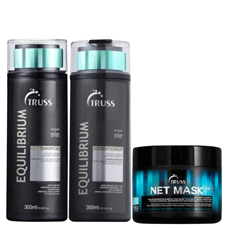 Kit Truss Equilibrium Net Mask Trio | Beleza na Web