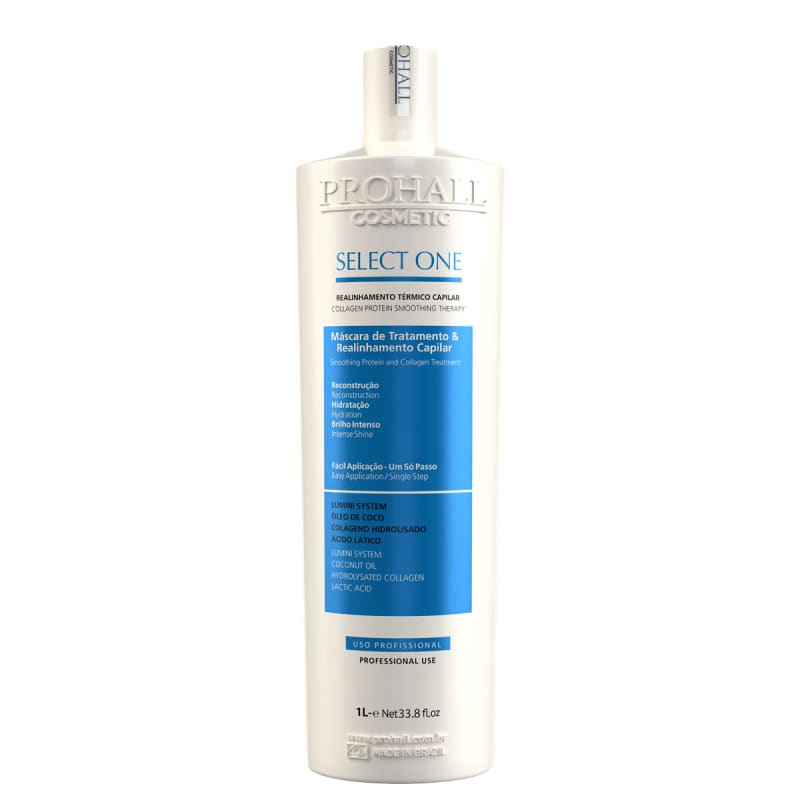 Escova Select One 300ml e Óleo Reparador Absolut Oil Prohall