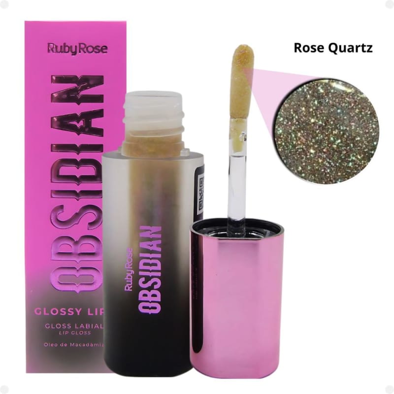 Kit Gloss Labial Ruby Rose Obsidian Glossy Lips Com 4