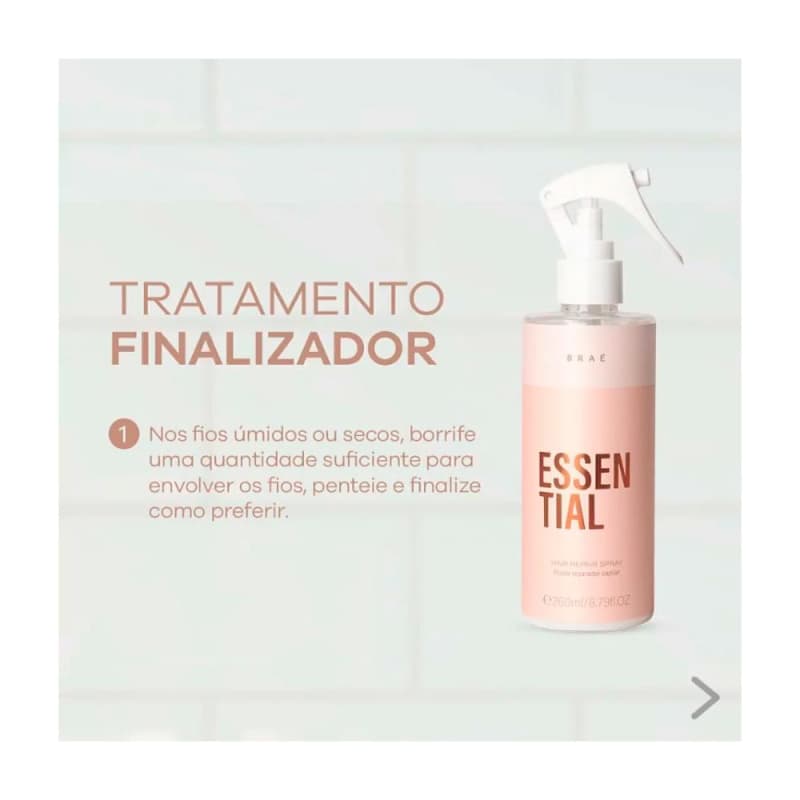 Braé Essential Leave In Fluído Reparador 260ml + Necessaire