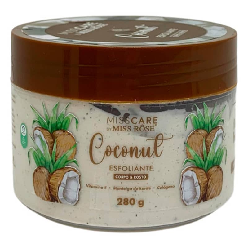 Esfoliante Corpo e Rosto Coconut Miss Care Miss Rôse MR083/C